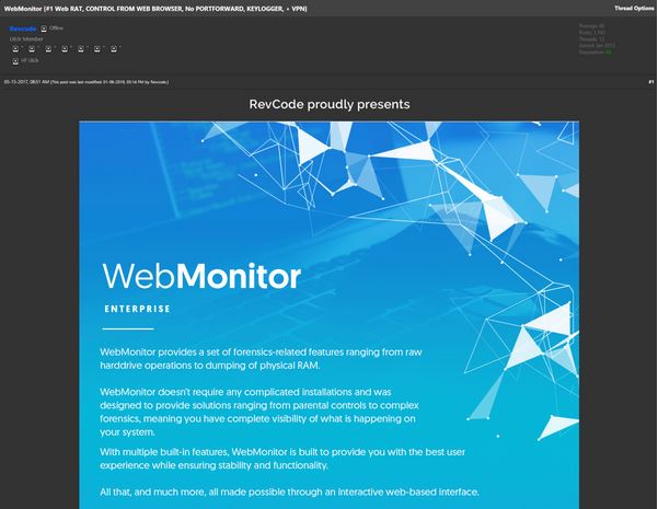 WebMonitor Remote Access Trojan - SystemTek - Technology news and ...